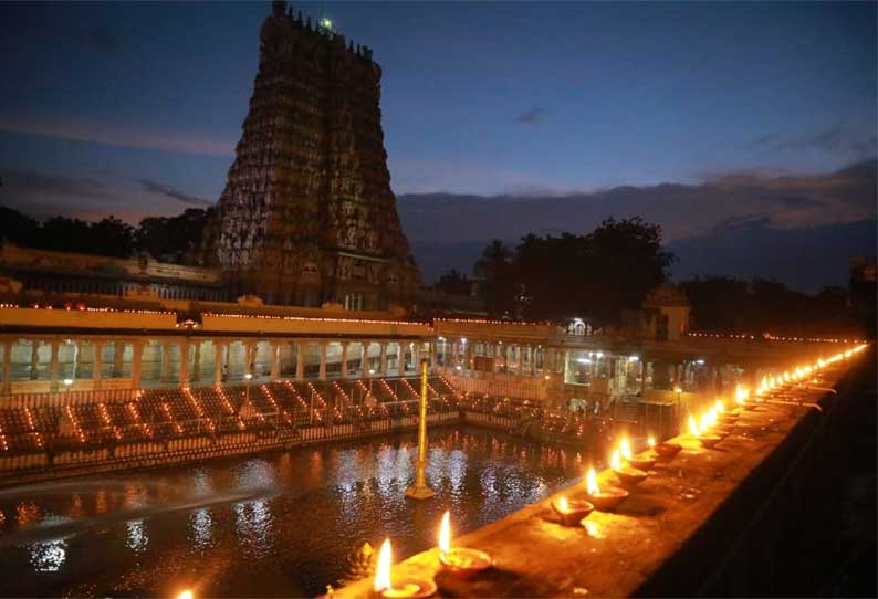 Karthika Deepath Festival: Madurai Meenakshi Temple shining in Laksha ...