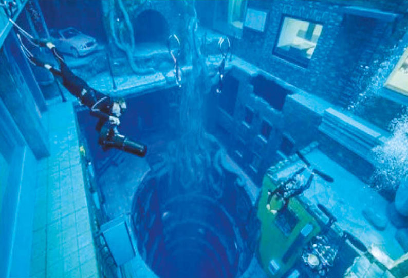 World's deepest swimming pool opens in Dubai and features a 'sunken ...