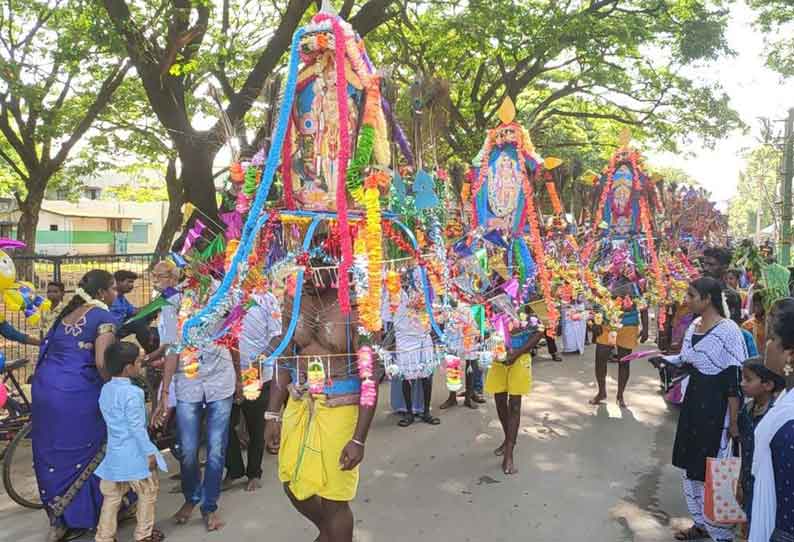 temple fest | வைத்தீஸ்வரன்கோவில் மாரியம்மன் கோவிலில் சித்ரா பவுர்ணமி விழா