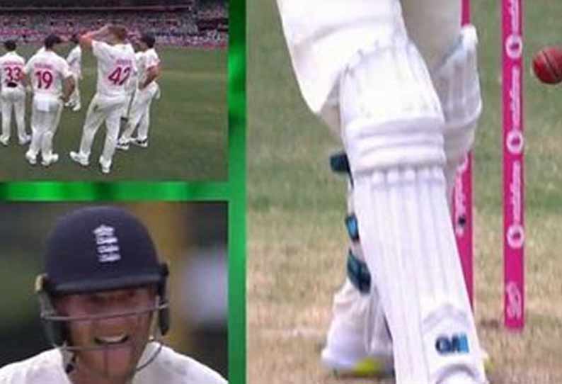 The ball hits the stumps, Stokes not out: Sachin's reaction ..! | பந்து ...